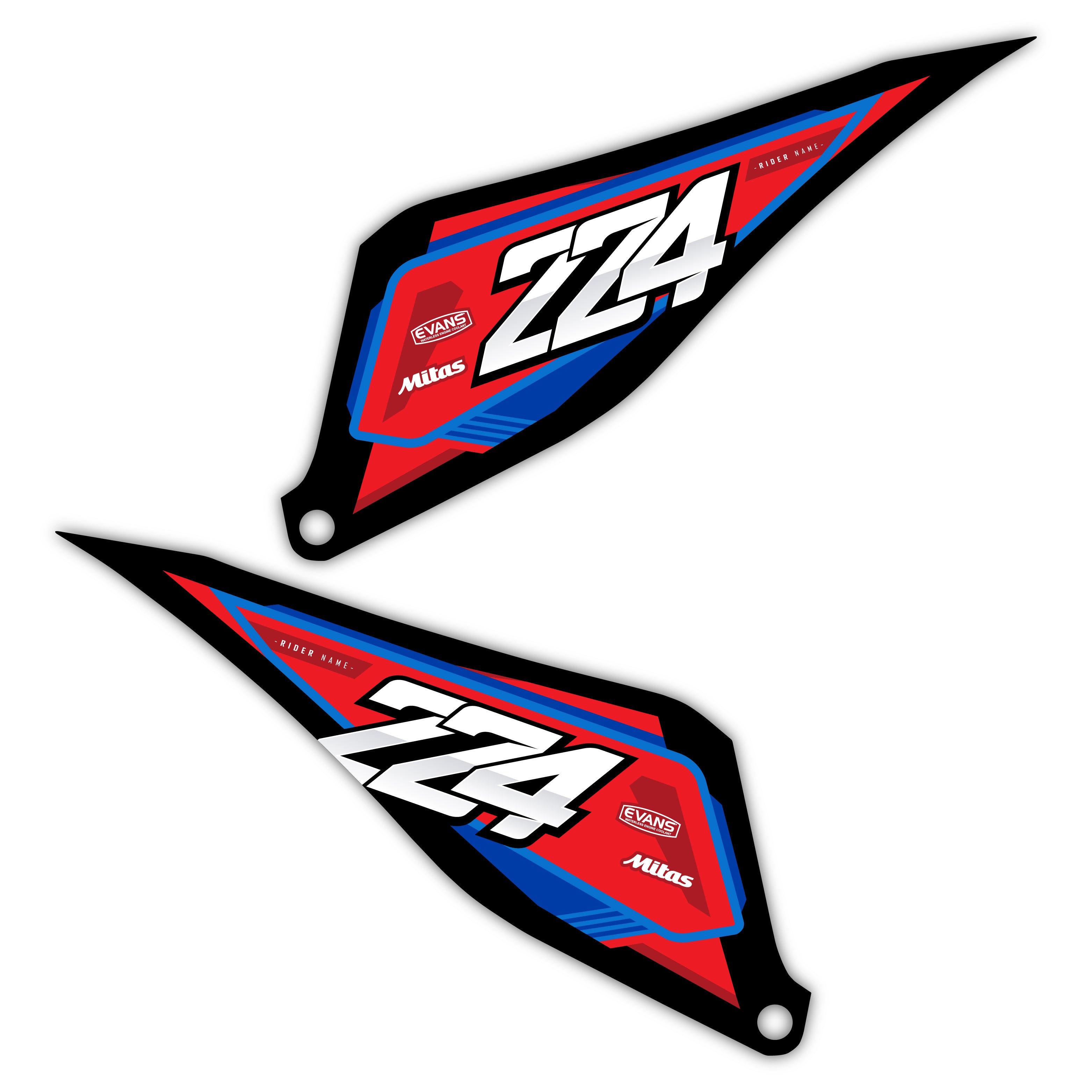 Side Number Plate Graphics Kit - Fits Stark Future Stark VARG Electric ...