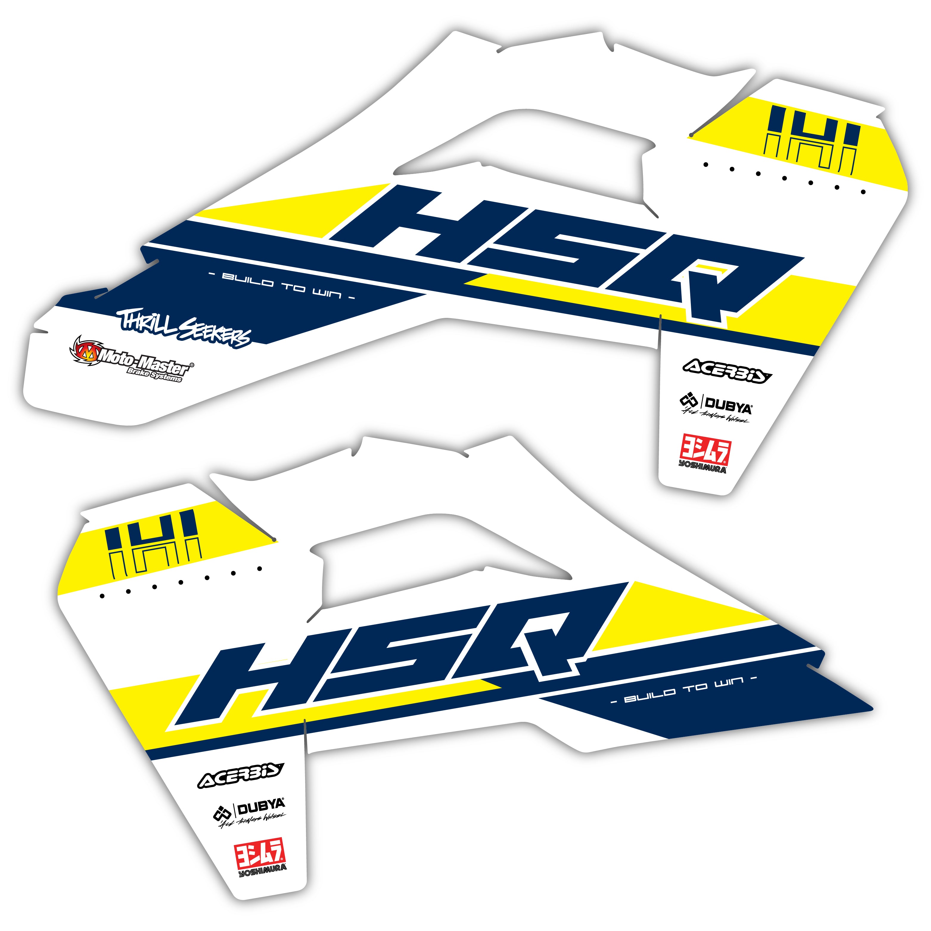 Radiator Shroud Graphics Kit - Fits Husqvarna TC 85, TC 125, FC 250, F ...