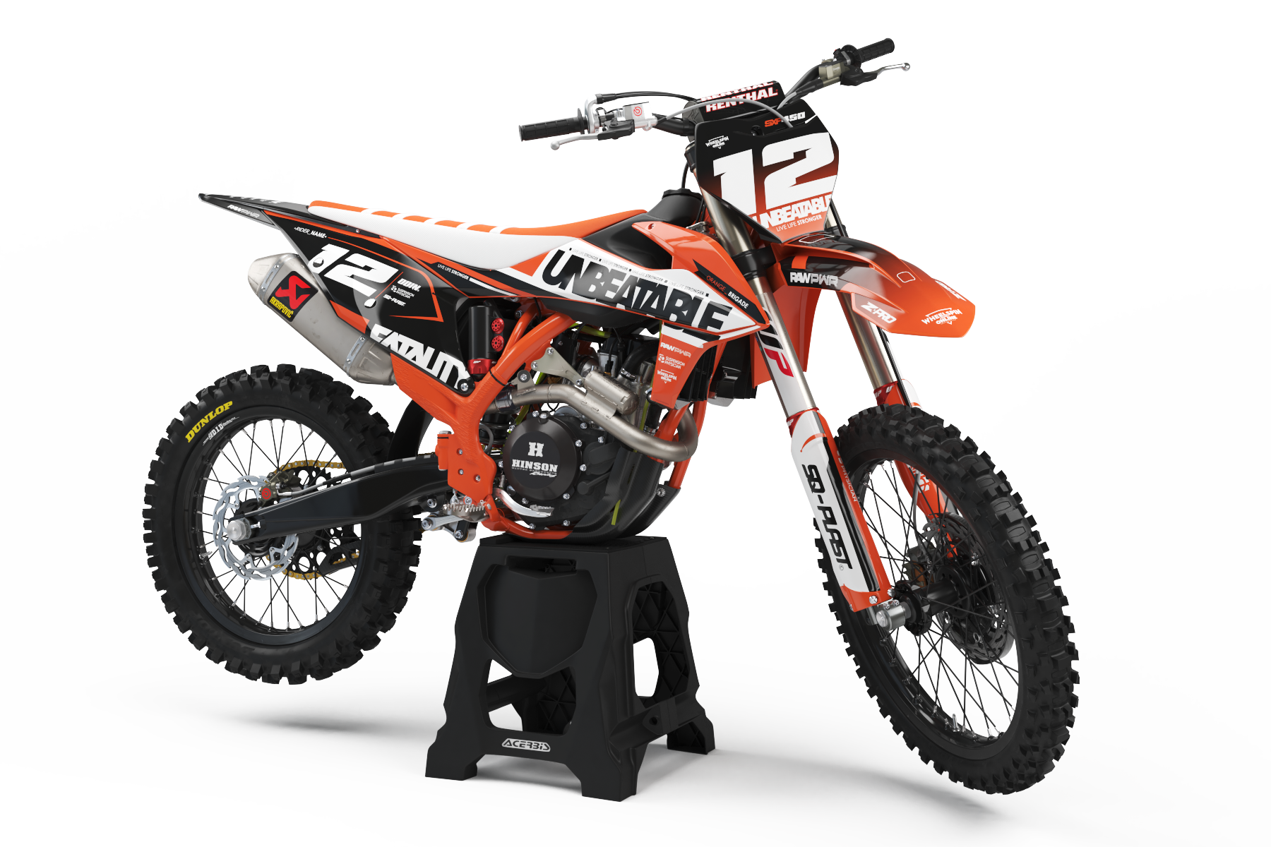KTM Unbeatable Graphics Kit - SX50 SX65 SX85 SX SXF EXC XC EXCF Six Da ...