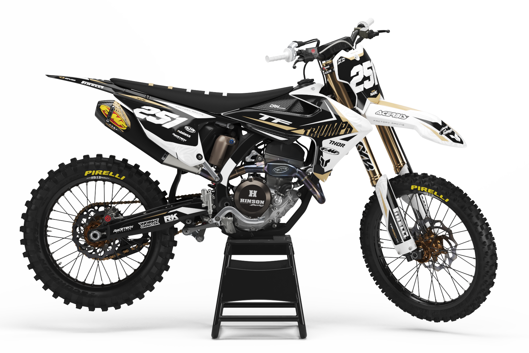 Triumph Columbus Graphics Kit - TF 250-X 450-RC 250-E 250-E – MotoInk